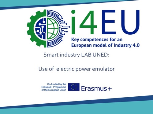 Use of electric power emulator - Sergio